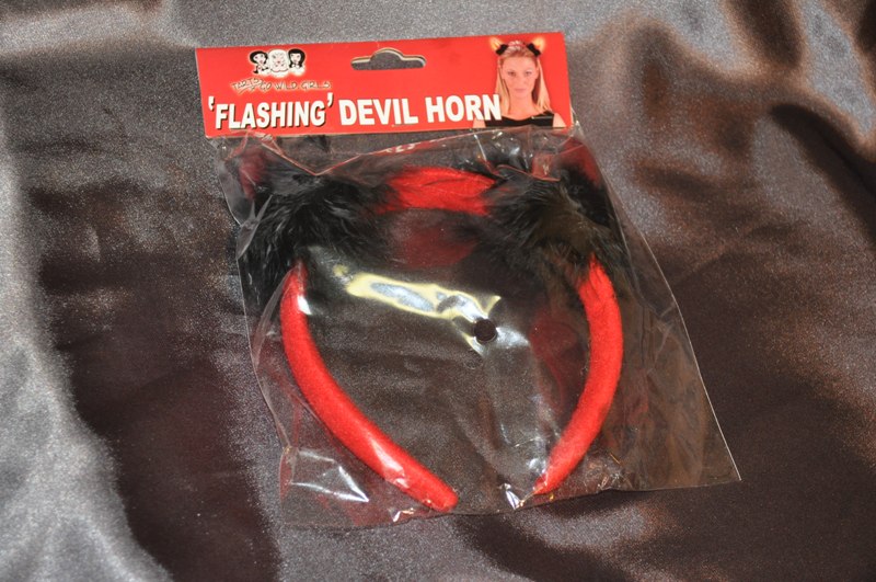Wedding Flashing Red and Black Devil Horn Headband - Wedding Wish