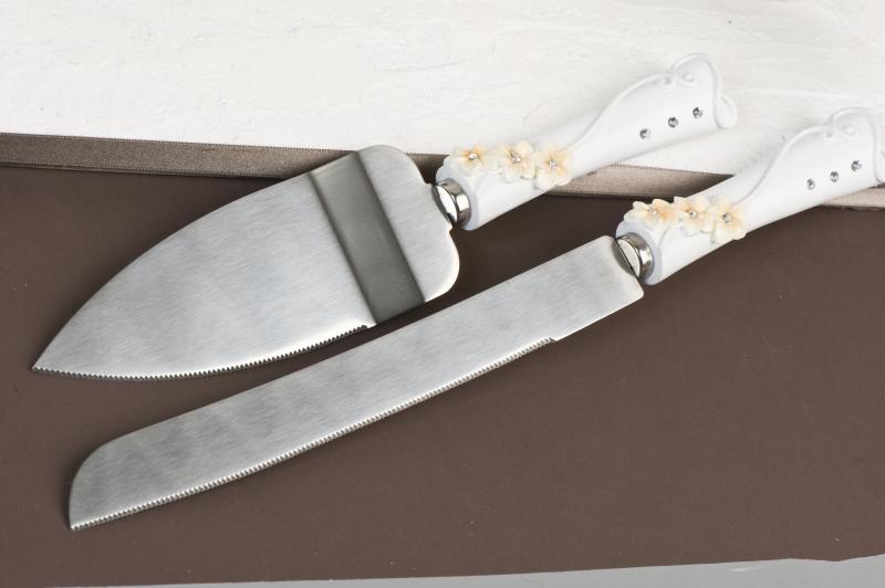 Wedding Frangipani Cake Server Set - Wedding Wish