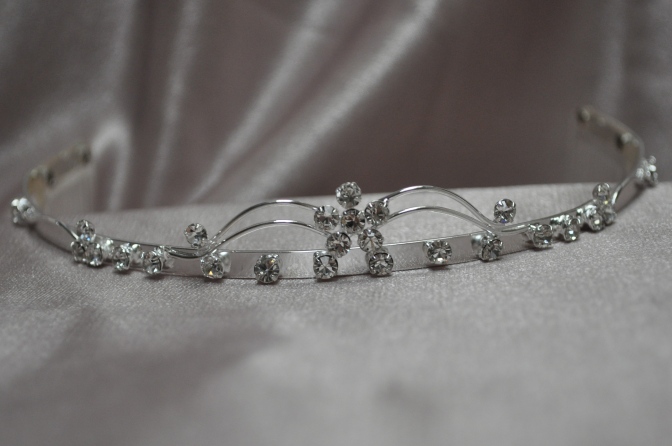 Wedding Silver Flowergirl Petit Rhinestone Tiara - Wedding Wish