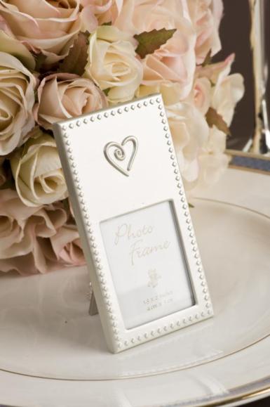 Wedding Small Silver Photo Frame With Heart - Wedding Wish